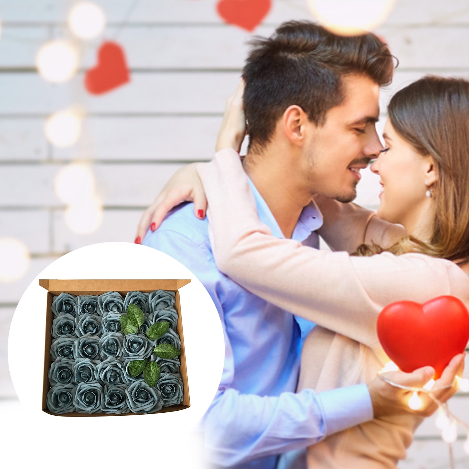 Diy Wedding Flower Kits,Realistic Rose Faux Rose Pe Foam Rose Headband ...