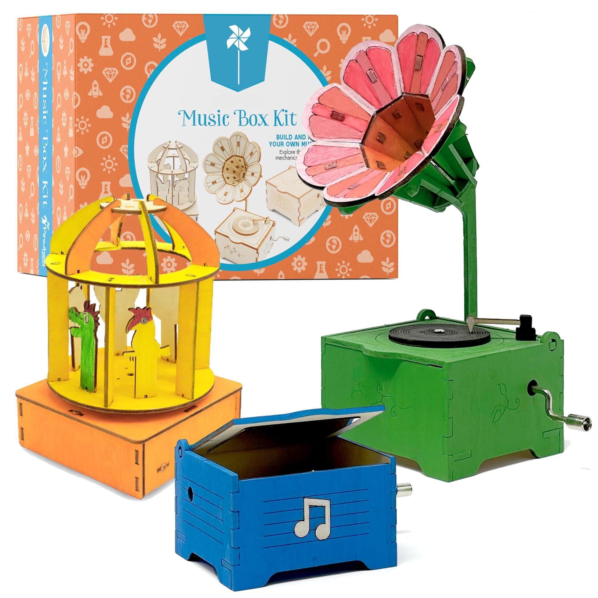 Diy Wooden Music Box Kit For 5+ - Make Your Own With Carousel ...