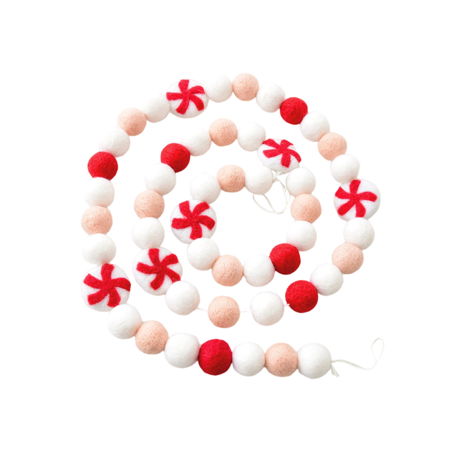 Diy Wool Christmas Tree Decorations, Wool Ball Strings, Christmas ...