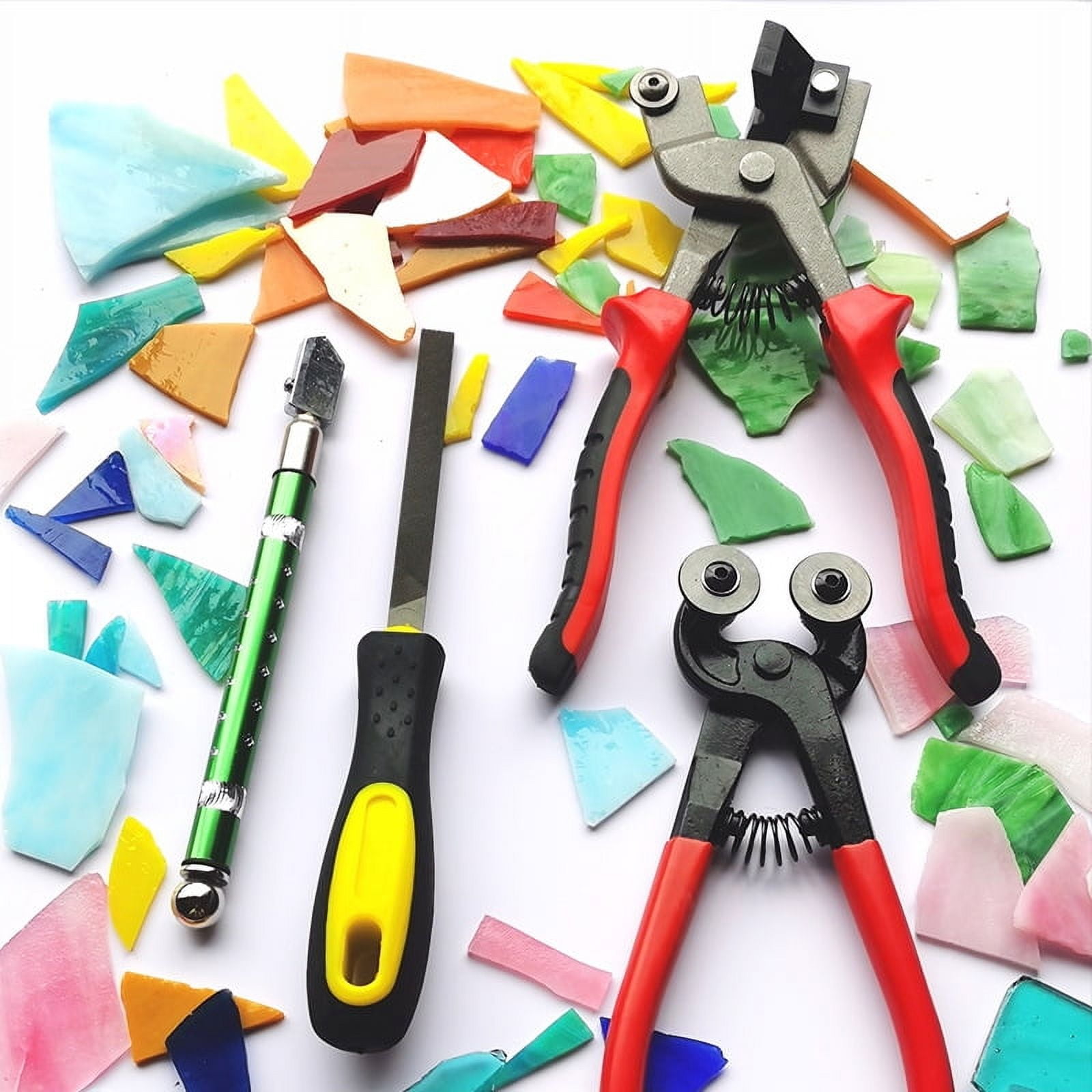 Diy mica mosaic transparent transparent colored glass fragments glass ...