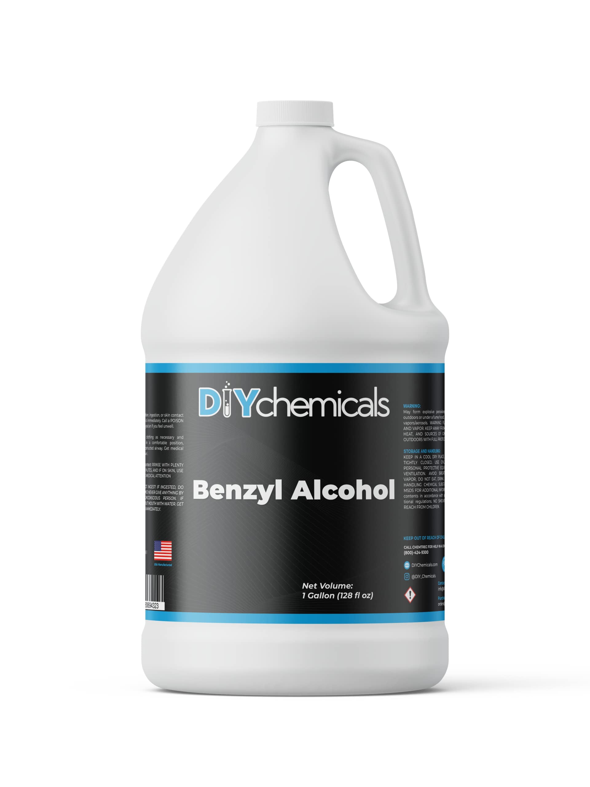 DiyChemicals Benzyl Alcohol - General Solvent for Inks, Waxes, Shellacs ...