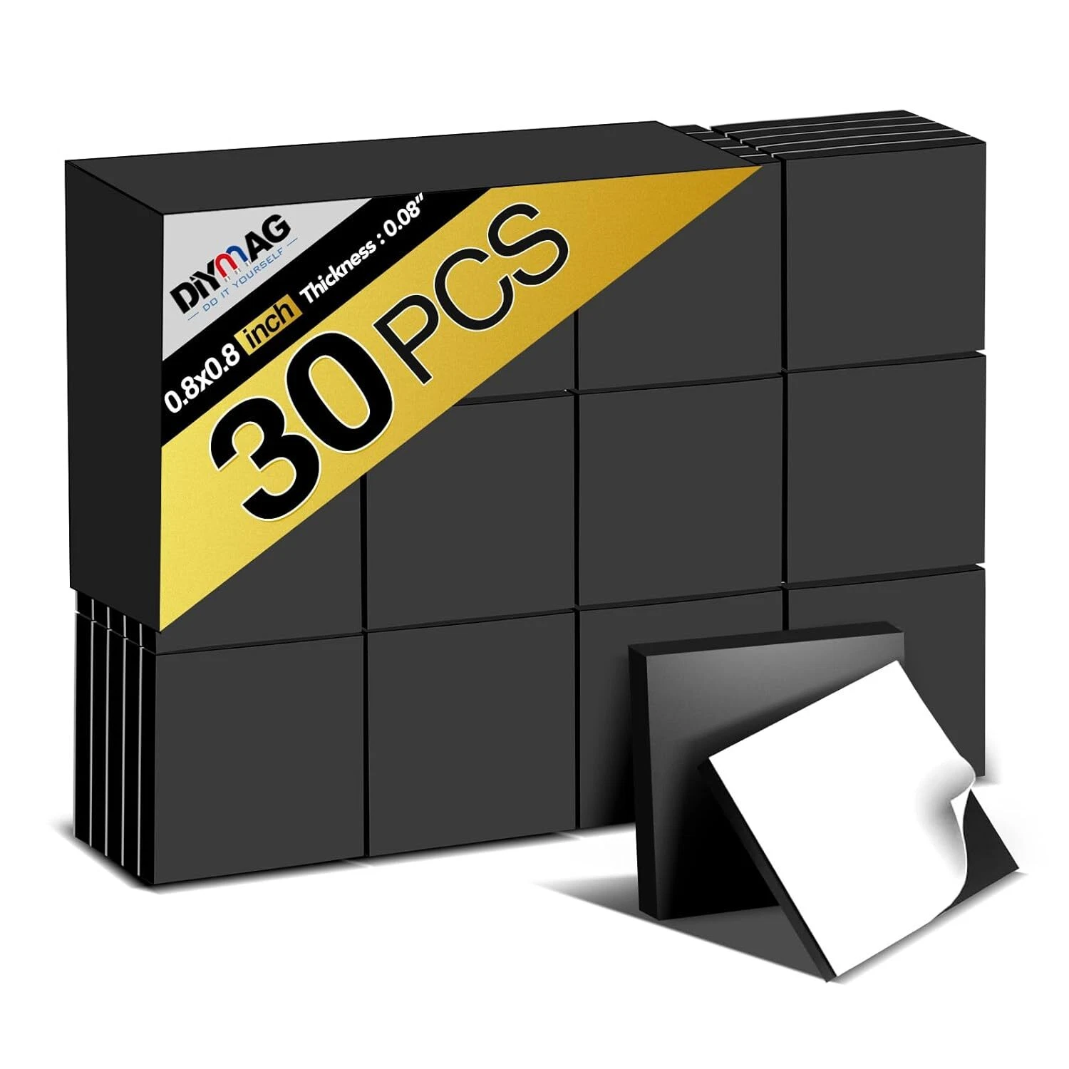 Diymag Adhesive Magnetic Squares 20X20X2Mm For Crafts Photos Storage ...