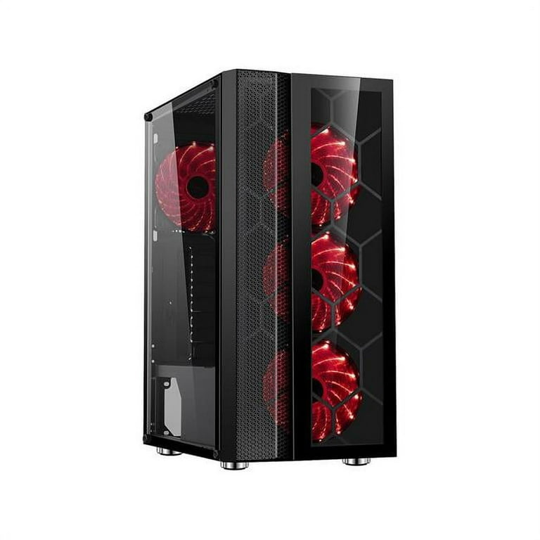 Gaming Computer Case Red