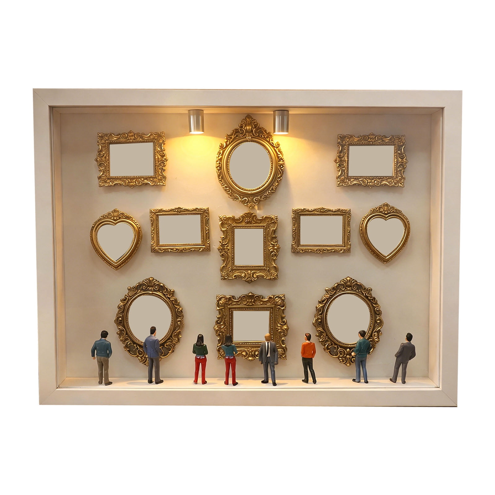 Diys Minis Museums Silhouetted Box Frame Set Personalize Family Memory ...