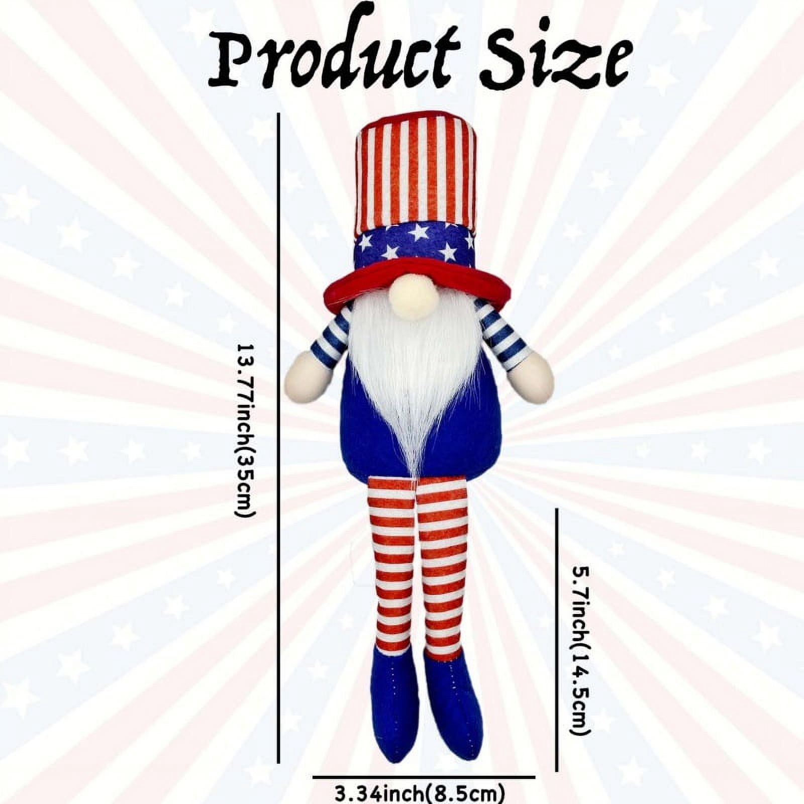 DizeyBoyo 4th of July Gnomes Patriotic Gnomes Decorations, American ...