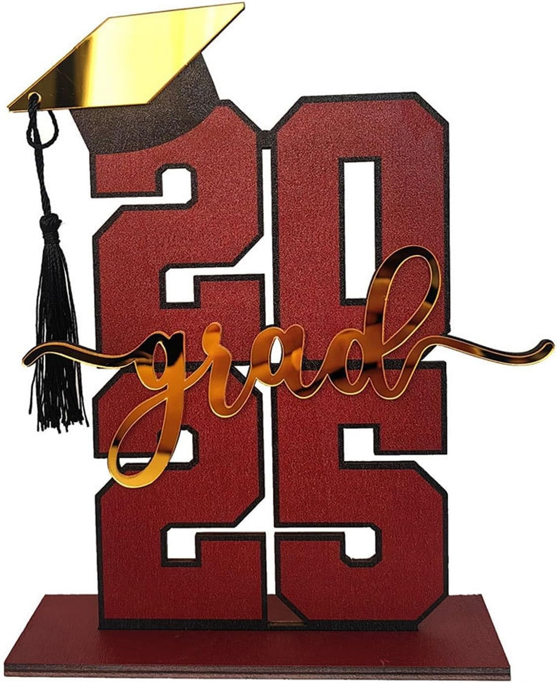 DizeyBoyo Class of 2025 Table Wooden Centerpieces Sign,2025 Graduation ...