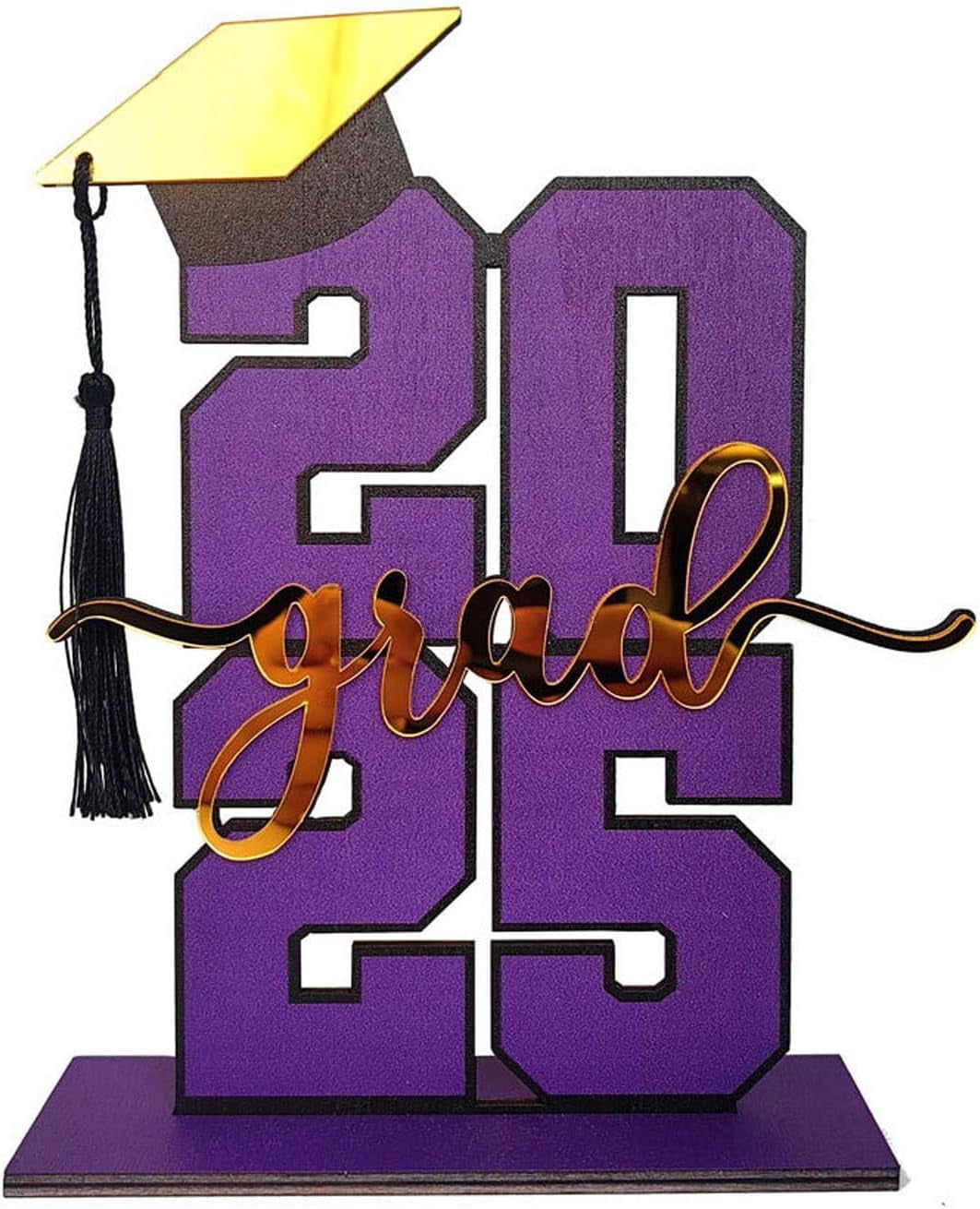 DizeyBoyo Class of 2025 Table Wooden Centerpieces Sign,2025 Graduation ...