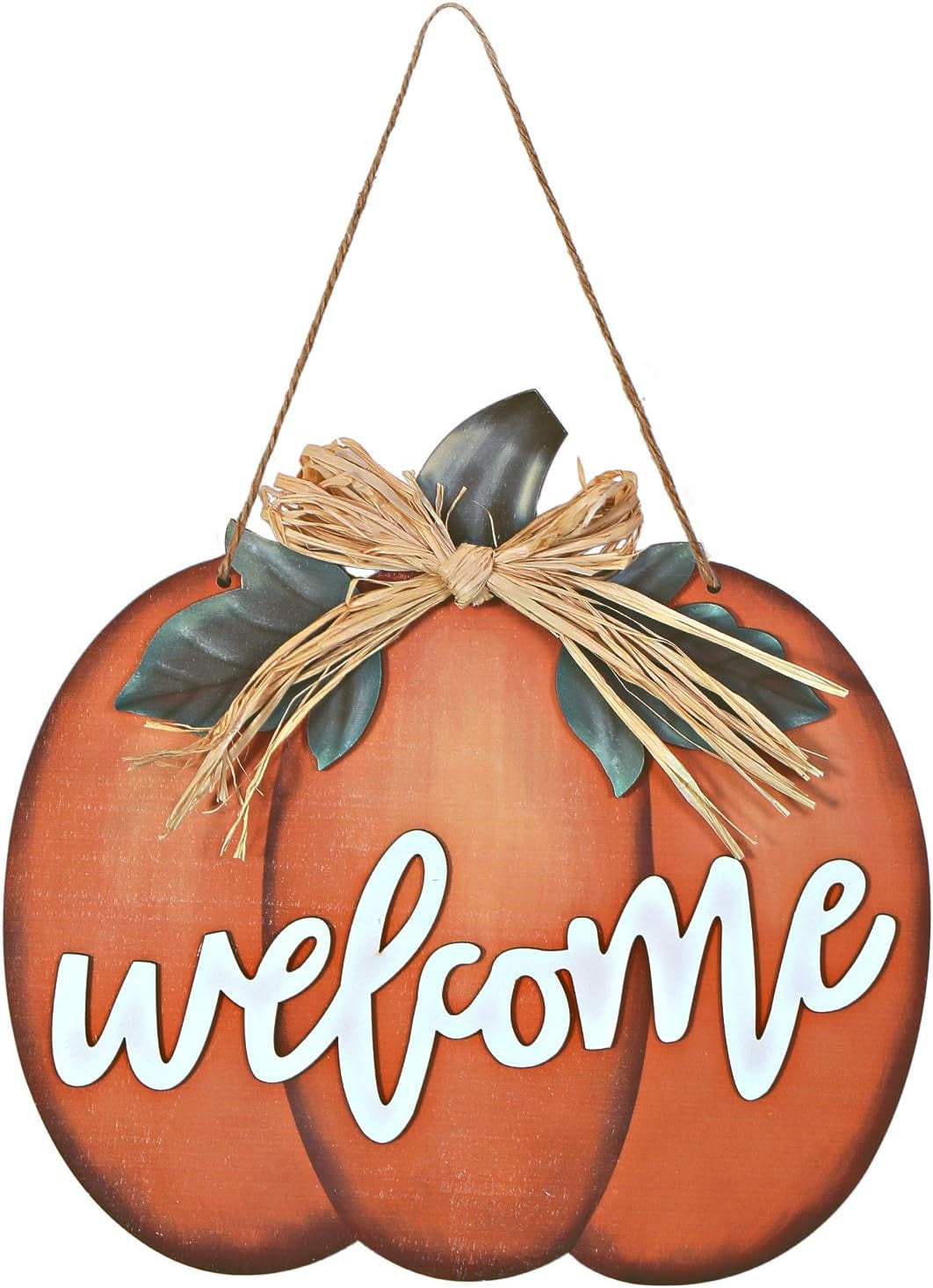 DizeyBoyo Fall Decor Pumpkin Welcome Sign Thanksgiving Door Hanger ...