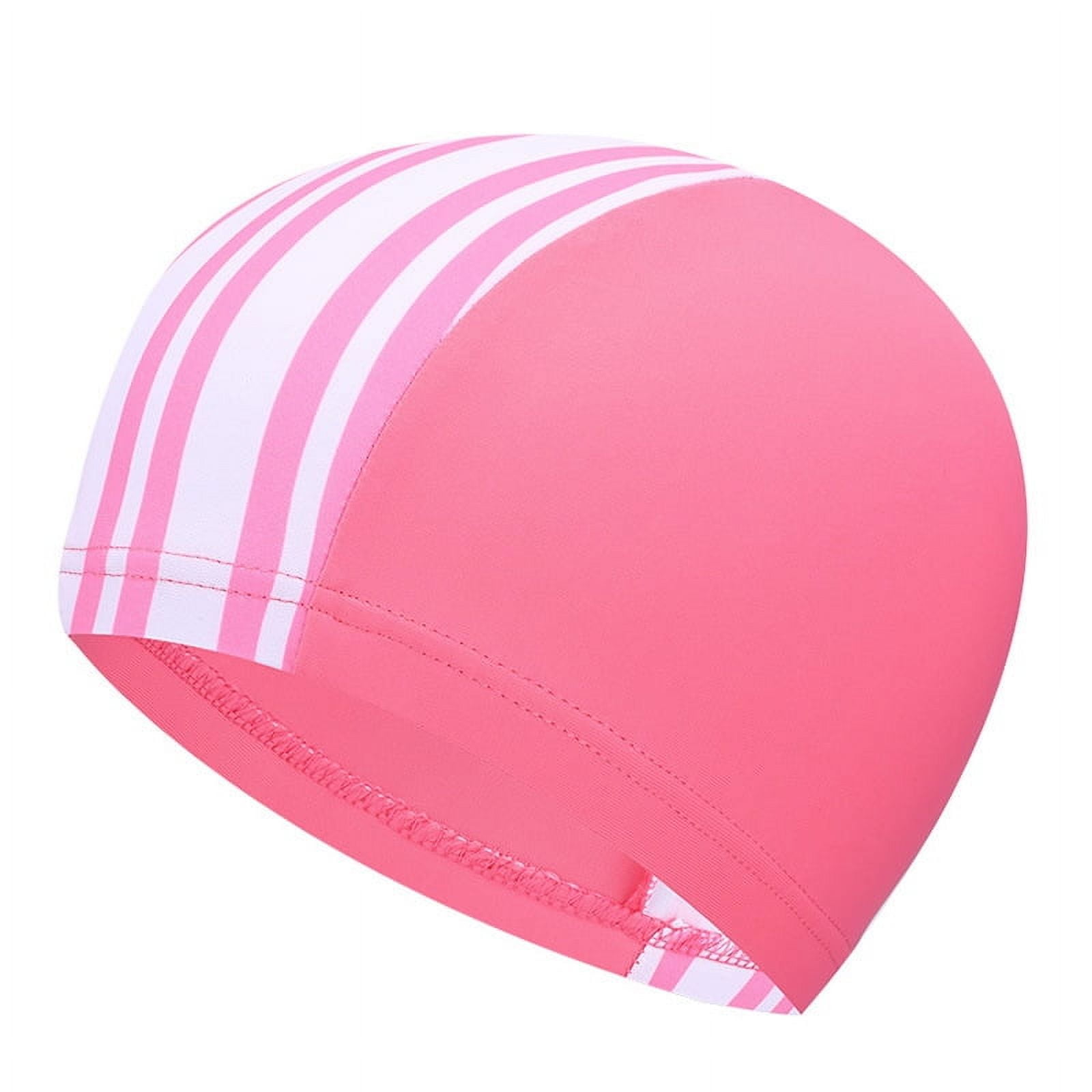 DizeyBoyo Kids Swim Caps for Girls, Fabric Toddler Swimming Cap Child's ...