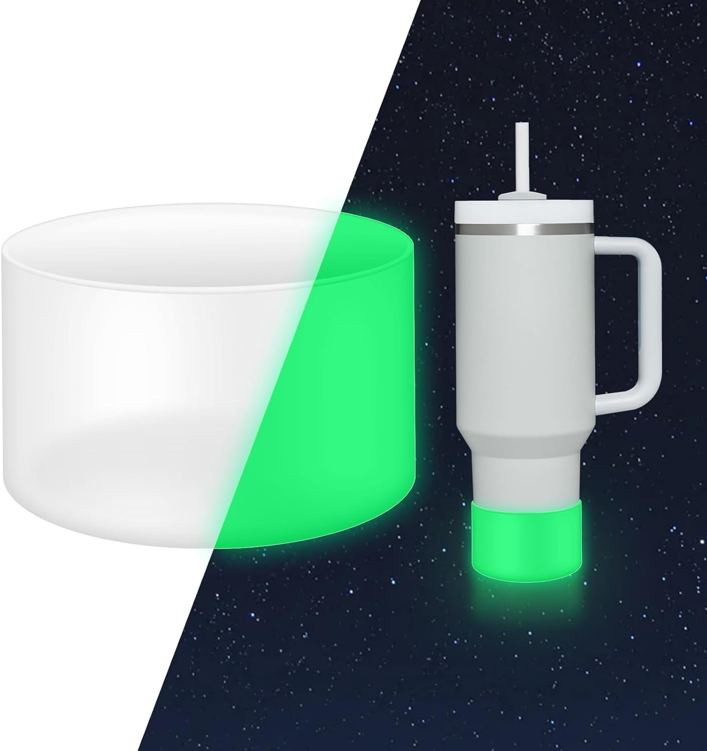 DizeyBoyo Luminous Silicone Boot Compatible with Stanley Cup 30/40 oz ...