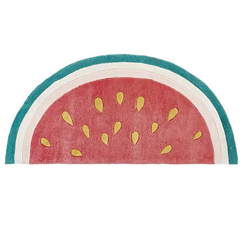 DizeyBoyo Microfiber Soft Watermelon Shape Bathroom Rugs Non Slip Shag ...