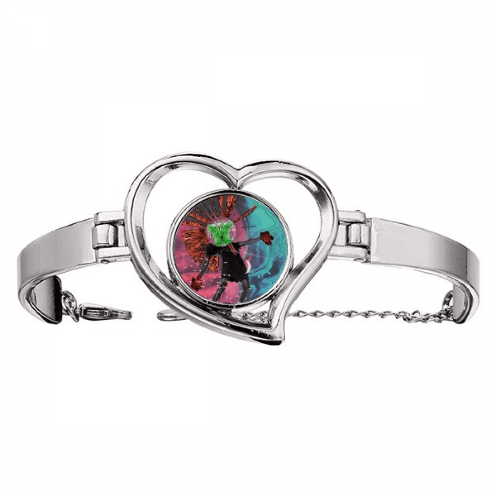 Dizzy And Fall Abstrat Art Bracelet Heart Jewelry Wire Bangle - Walmart.com