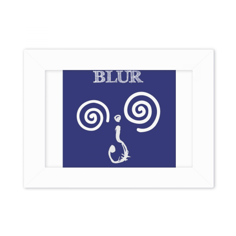 Dizzy Blue Emotion Question Mark Photo Mount Frame Picture Art Painting ...