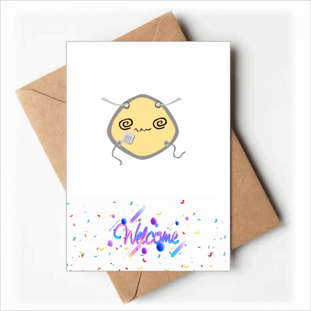 Dizzy Confused Head Expression Welcome Back Greeting Cards Envelopes ...