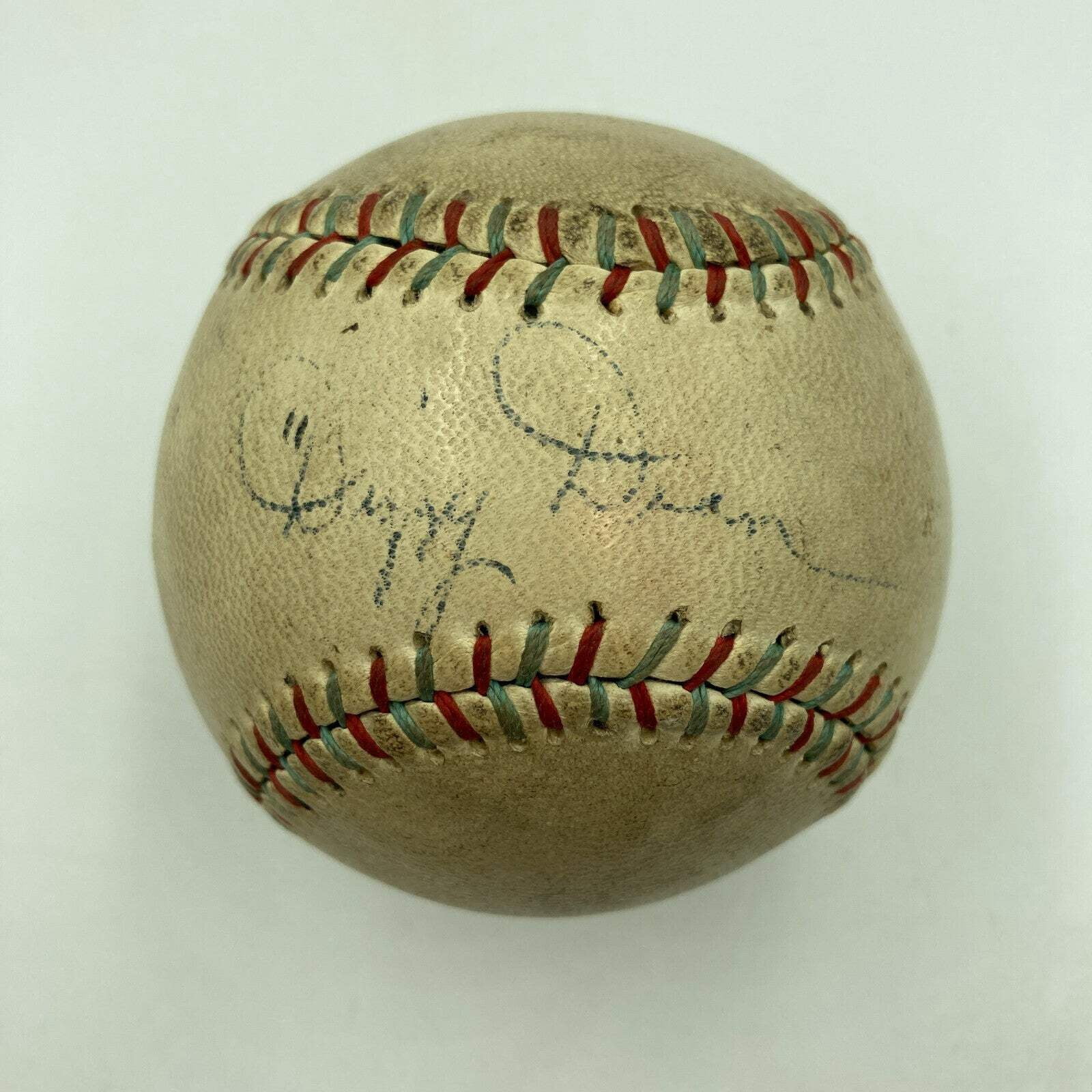 Dizzy Dean Sweet Spot Single Signed Vintage 1930's Baseball With JSA ...