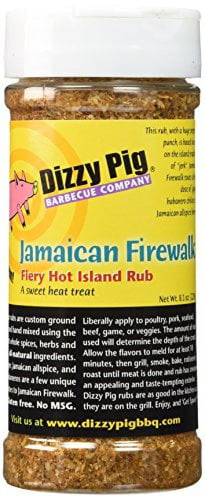 Dizzy Pig BBQ Jamaican Firewalk Rub Spice - 8.1 oz - Walmart.com