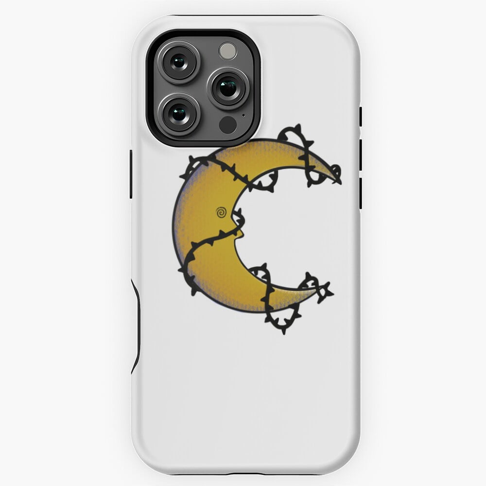 Dizzy moon with thorns Phone Case for iPhone 16 15 14 13 12 11 Pro Max ...