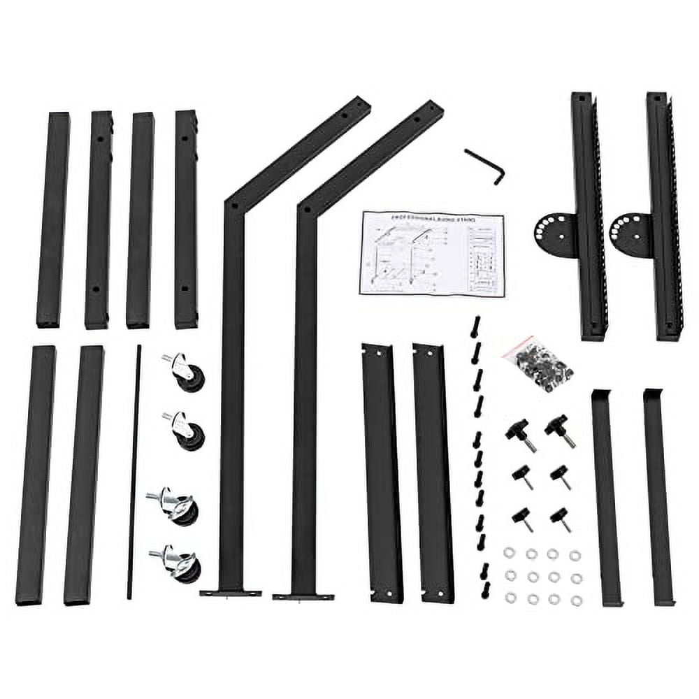 Dj Mixer Stand, 16U DJ Mixer Stand Adjustable Rack Mount Rolling Stage ...