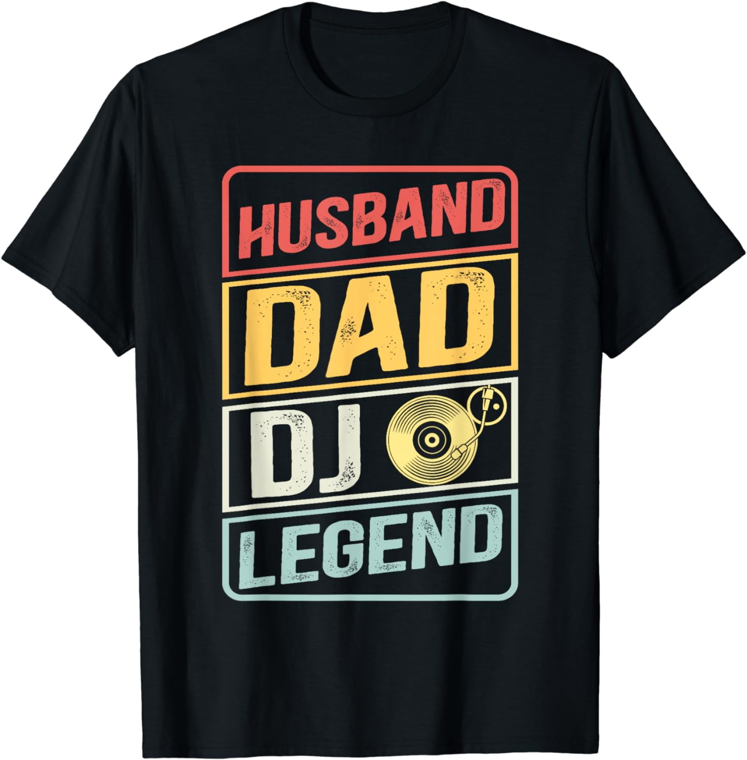 Dj Music player Husband Dad DJ Legend retro Father's day T-Shirt ...