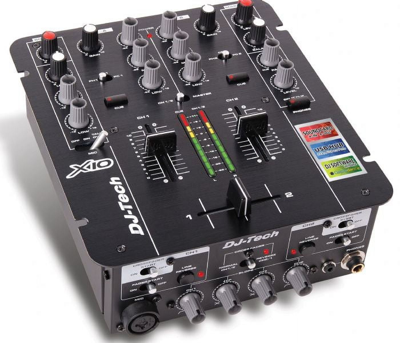 Professional 2-Channel Mixer w/Integrated USB Soundcard - Walmart.com