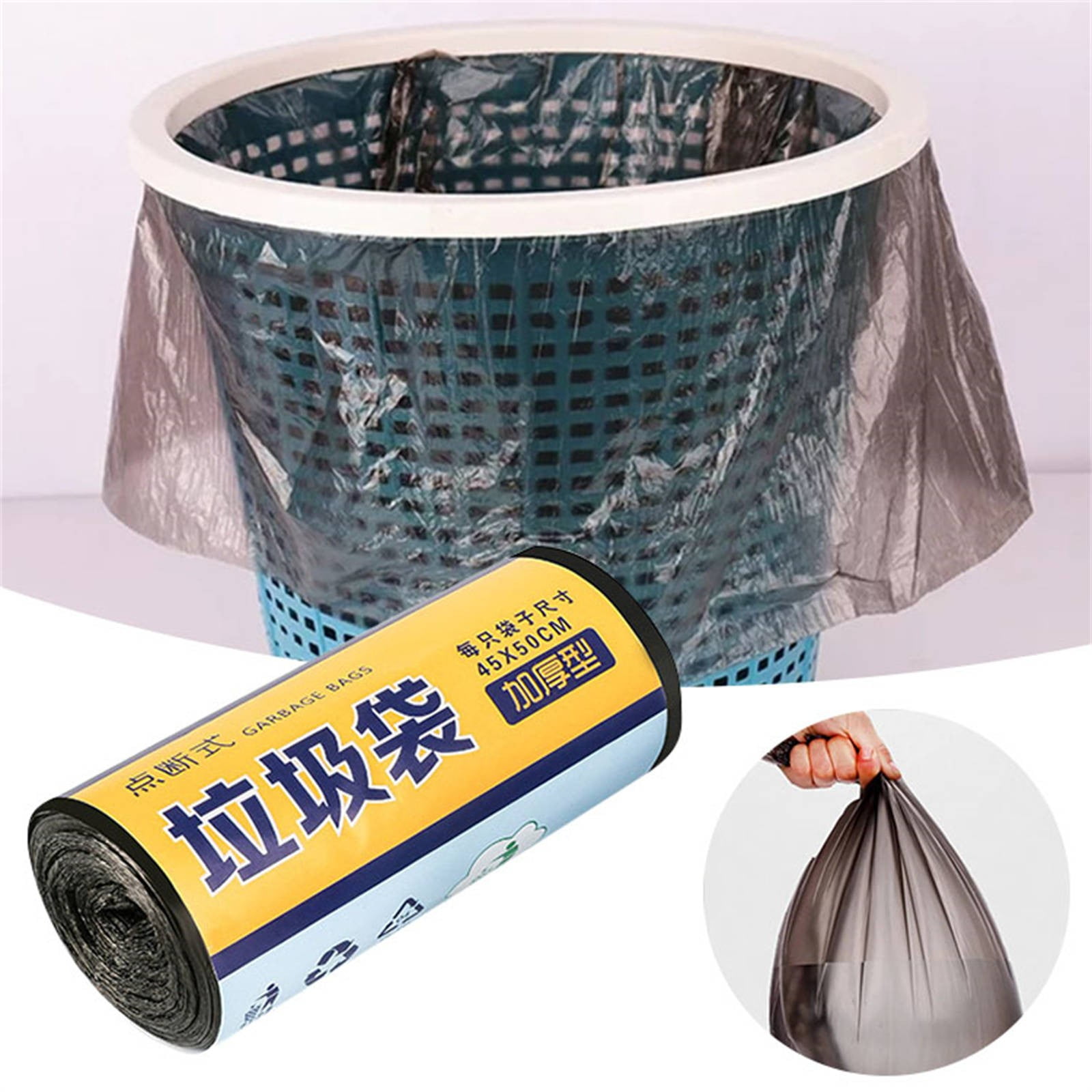 Djadtgl 1 Roll Mini Disposable Plastic Small Garbage Bag Trash Bags ...
