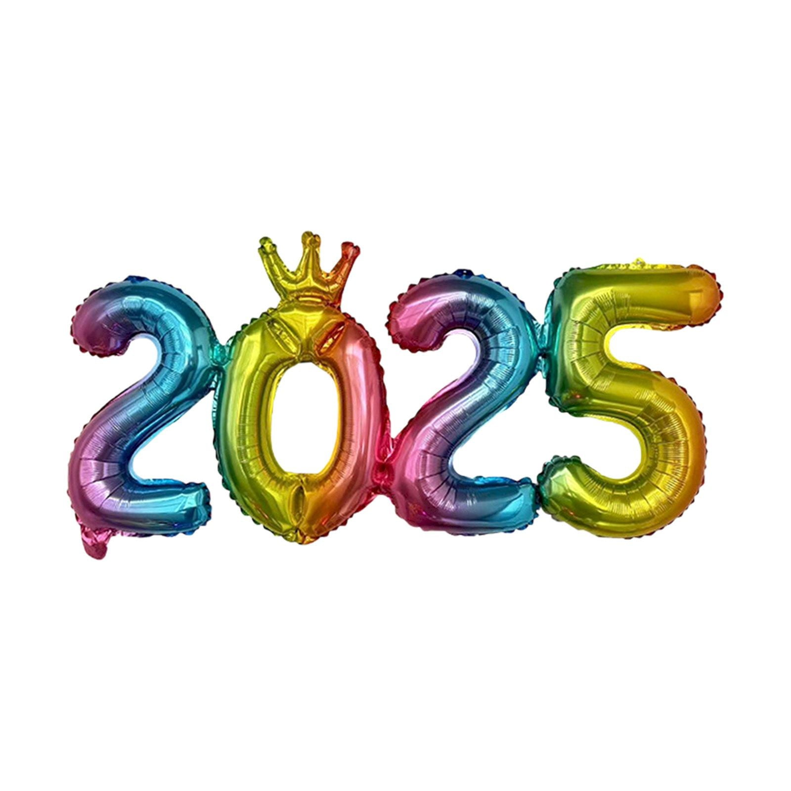 Djadtgl 2025 Crown Digital Balloon 2025 Aluminum Foil Balloon 2025 New ...