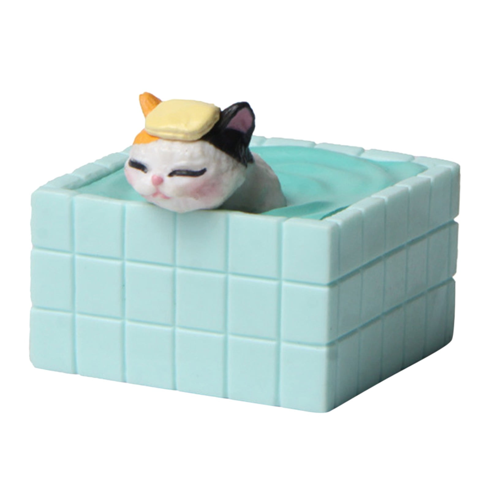 Djadtgl 5 Models Of Blue Bath Cat Microlandscape Landscaping Doll ...