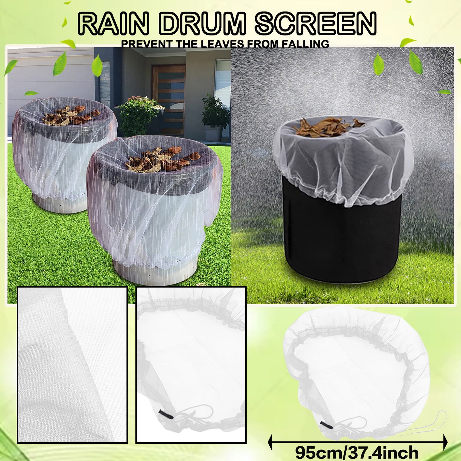 Djadtgl Barrels Butt Rain Net Harvesting Cover For Rain Diameter Tool ...