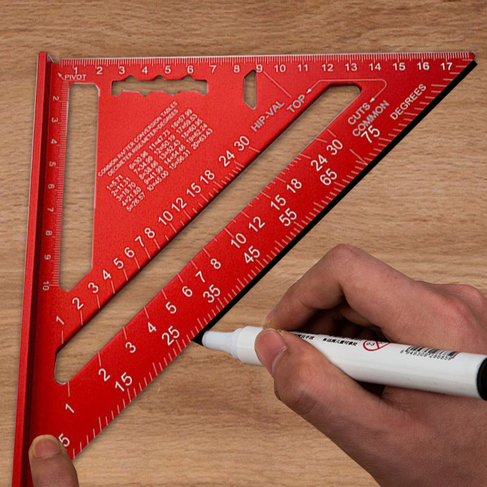 Djadtgl Beslands Aluminum 7 Inch Rafter Square Carpenter Layout Tool ...