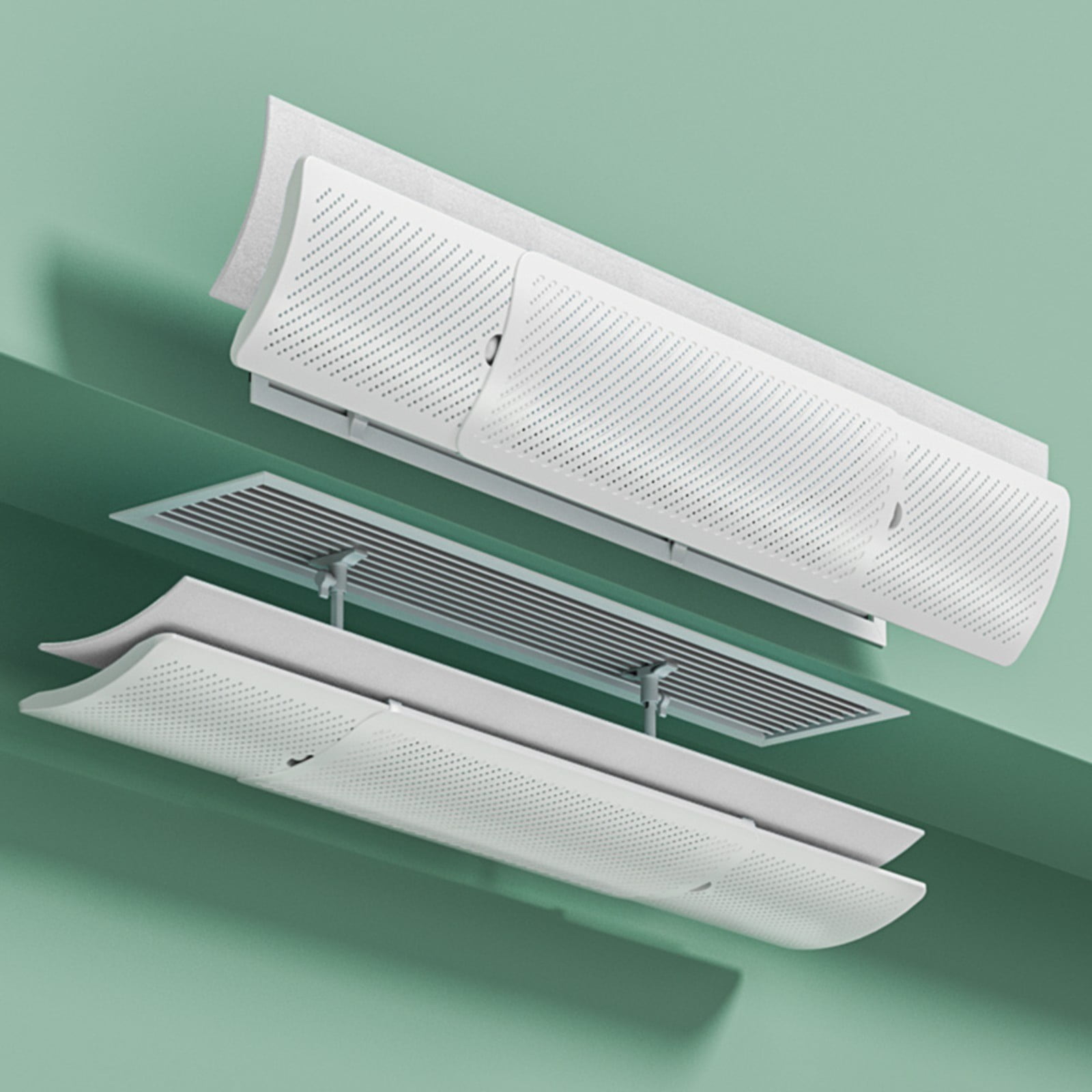 Djadtgl Retractable Air Conditioner Air Deflector Confinement Air ...