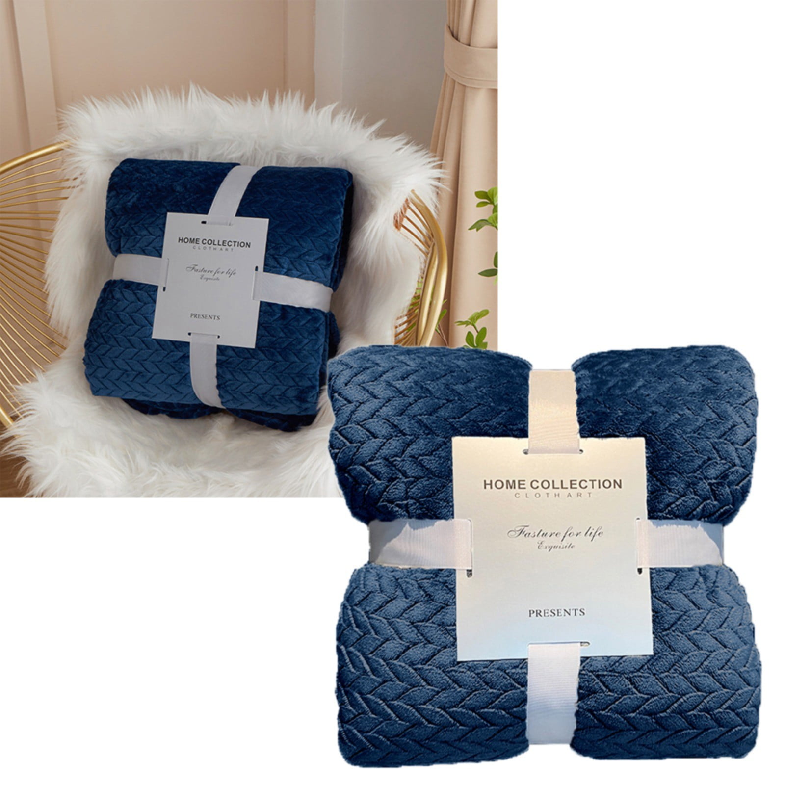 Djadtgl Sofa Blanket Comfortable Bed Blanket Thick Wool Warm Blanket ...