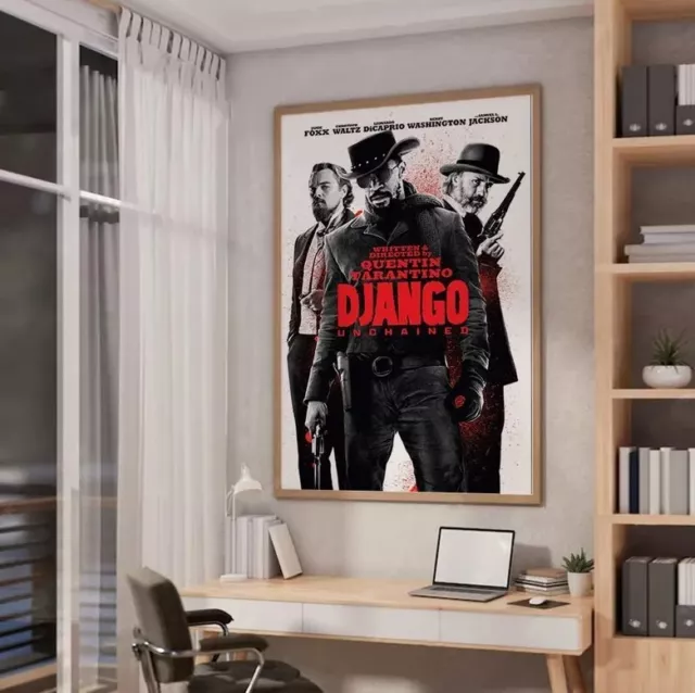 Django Unchained (2012) Movie Poster, Home Decoration, Festival Gifts 2 NO FRAMED POSTER, Home ...