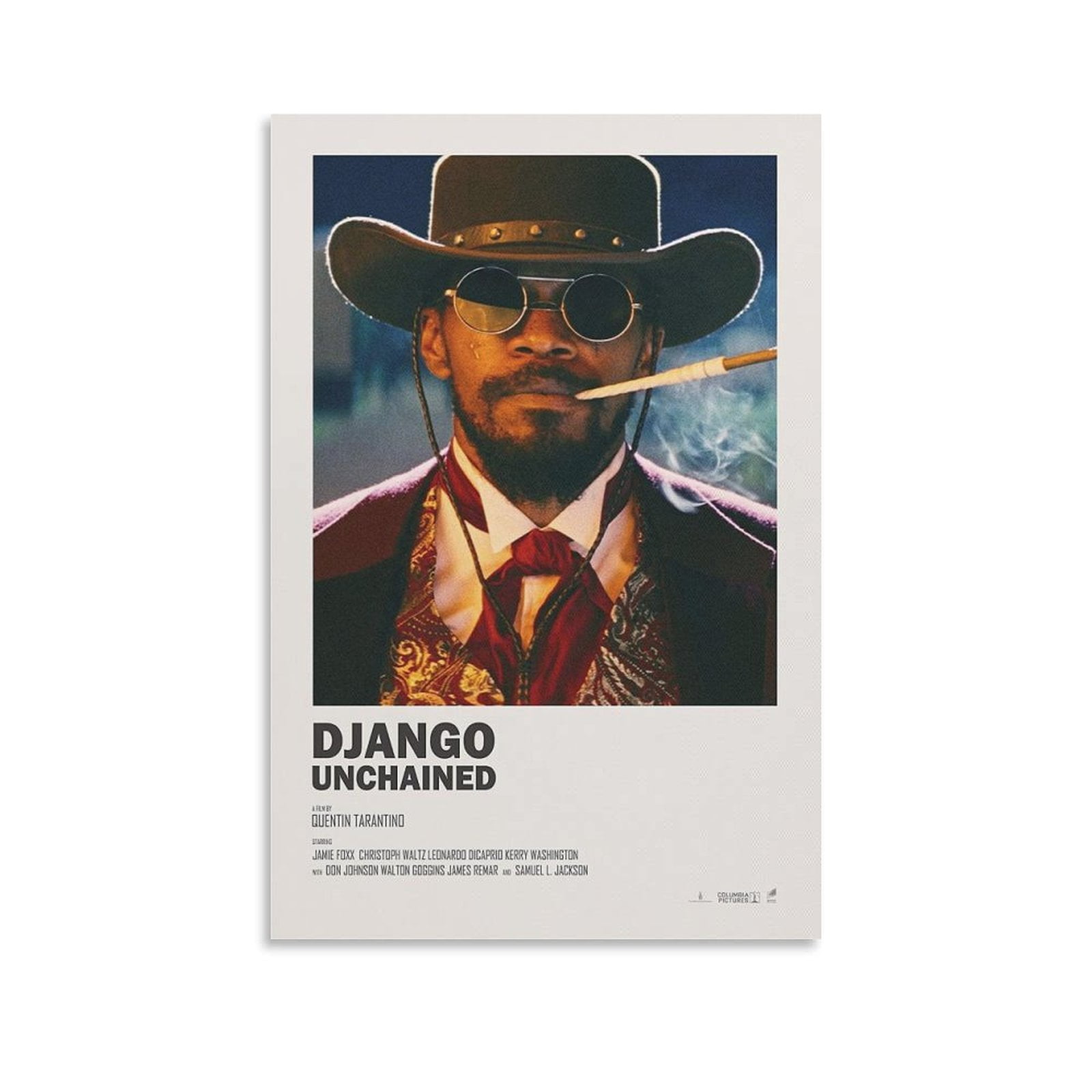 Django Unchained Movie Jamie Foxx Poster Wall Art Picture Painting ...