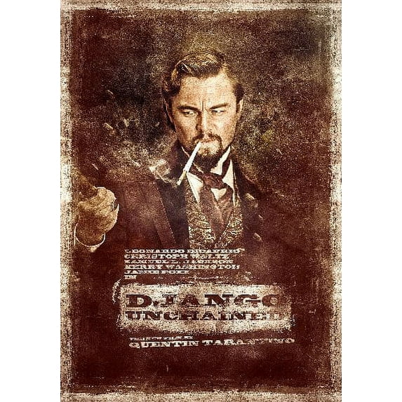 Django Unchained Movie Poster 12x16 Print on Metal Sign 12in x 16in ...