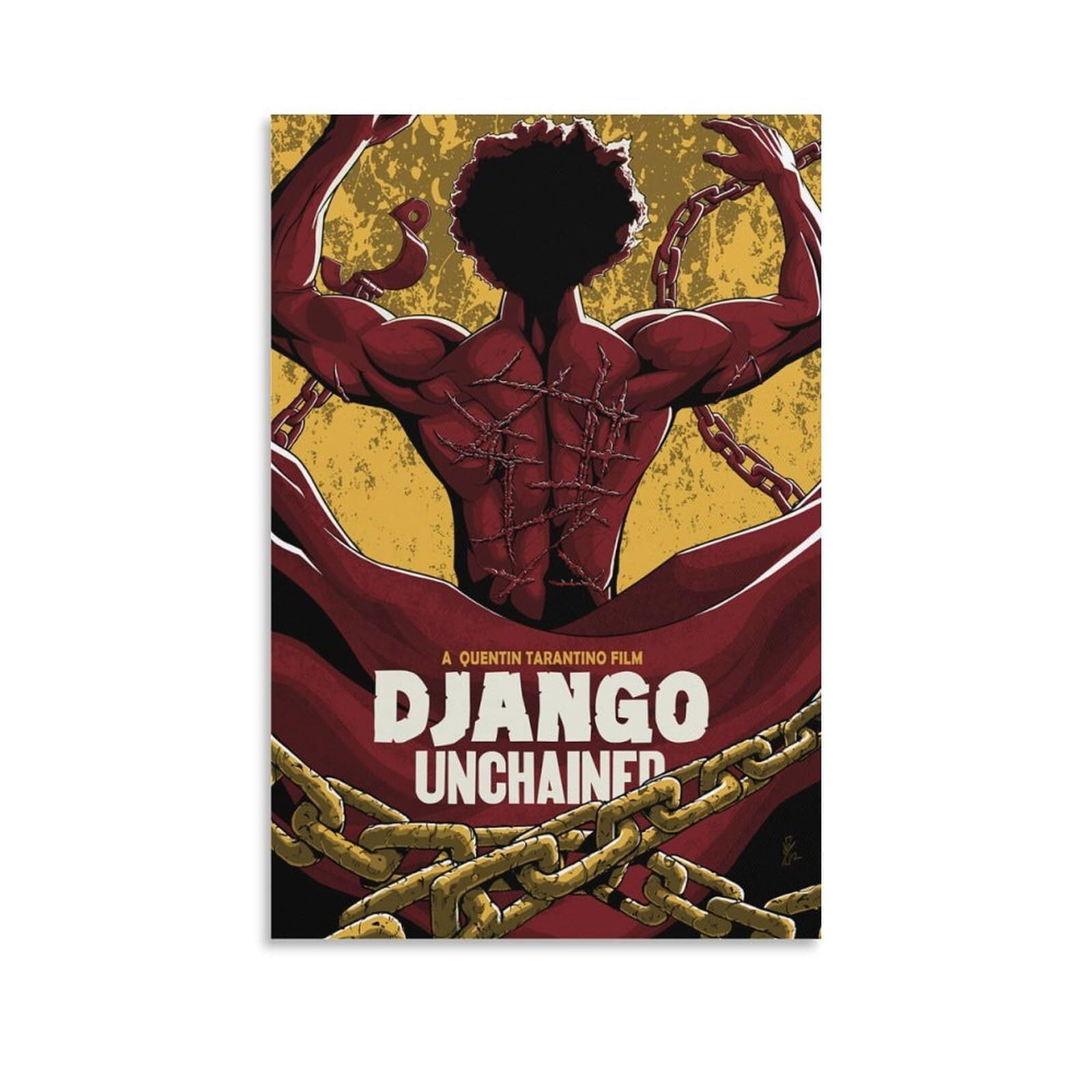Django Unchained Movie Poster Retro Poster, Cowboy, Cool (2) Posters ...