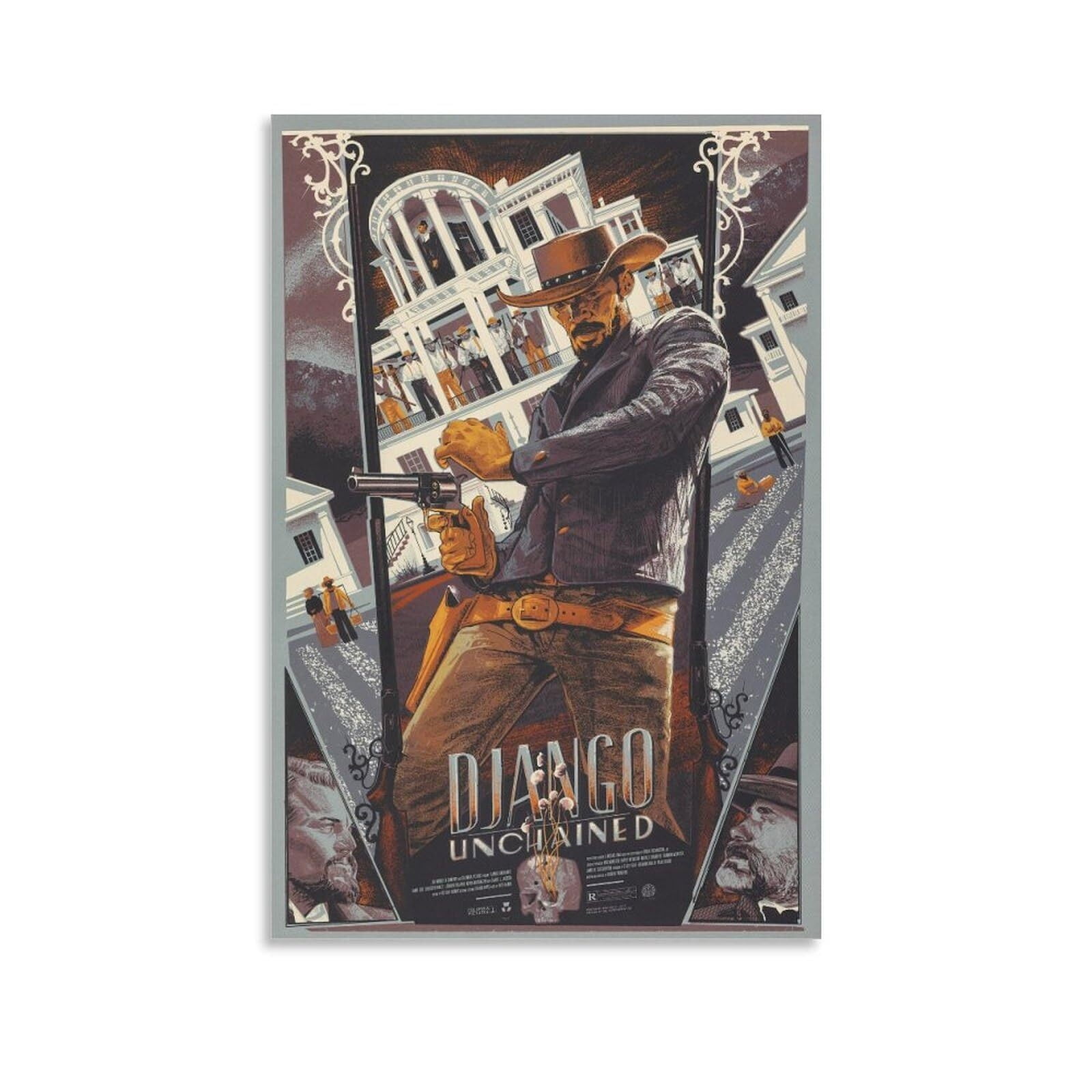 Django Unchained Movie Poster Retro Poster, Cowboy, Cool (33) Room ...