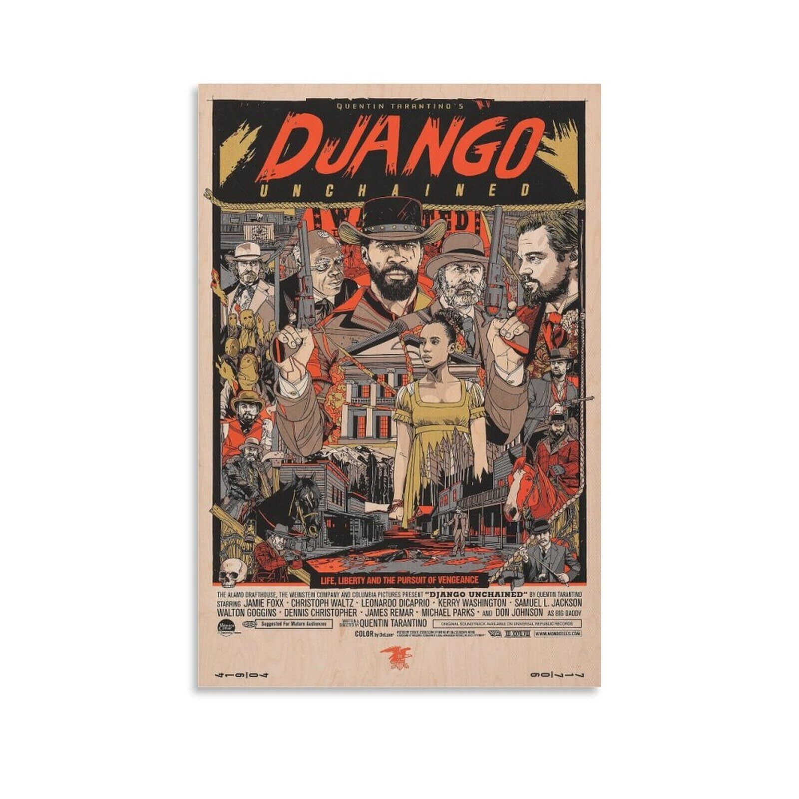 Django Unchained Movie Poster Retro Poster, Cowboy, Cool (34) Home ...