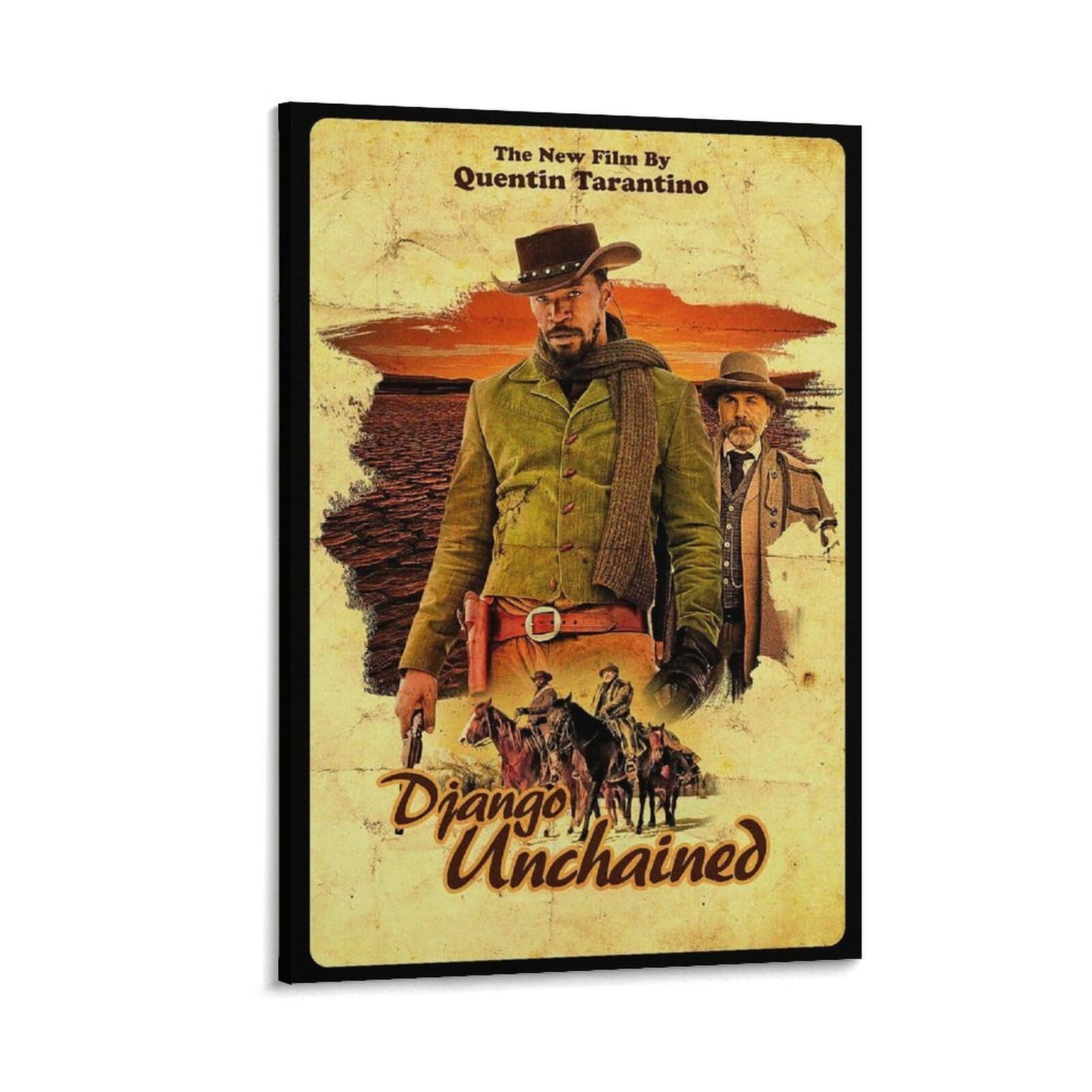 Django Unchained Movie Poster Retro Poster, Cowboy, Cool (4) Painting ...