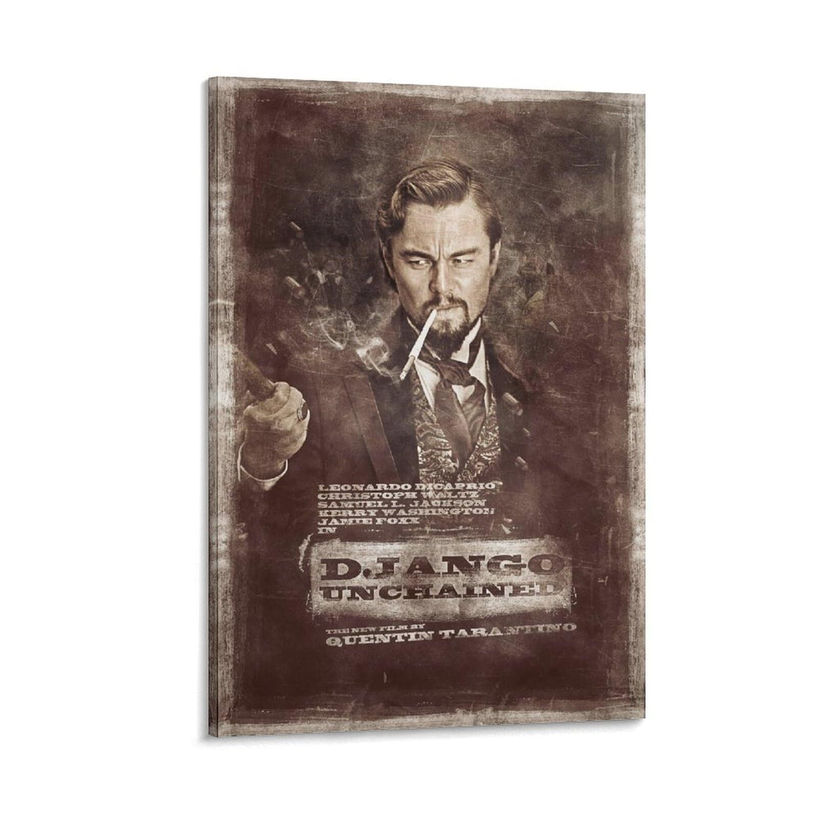 Django Unchained Movie Poster Retro Poster, Cowboy, Cool (7) Canvas Art ...