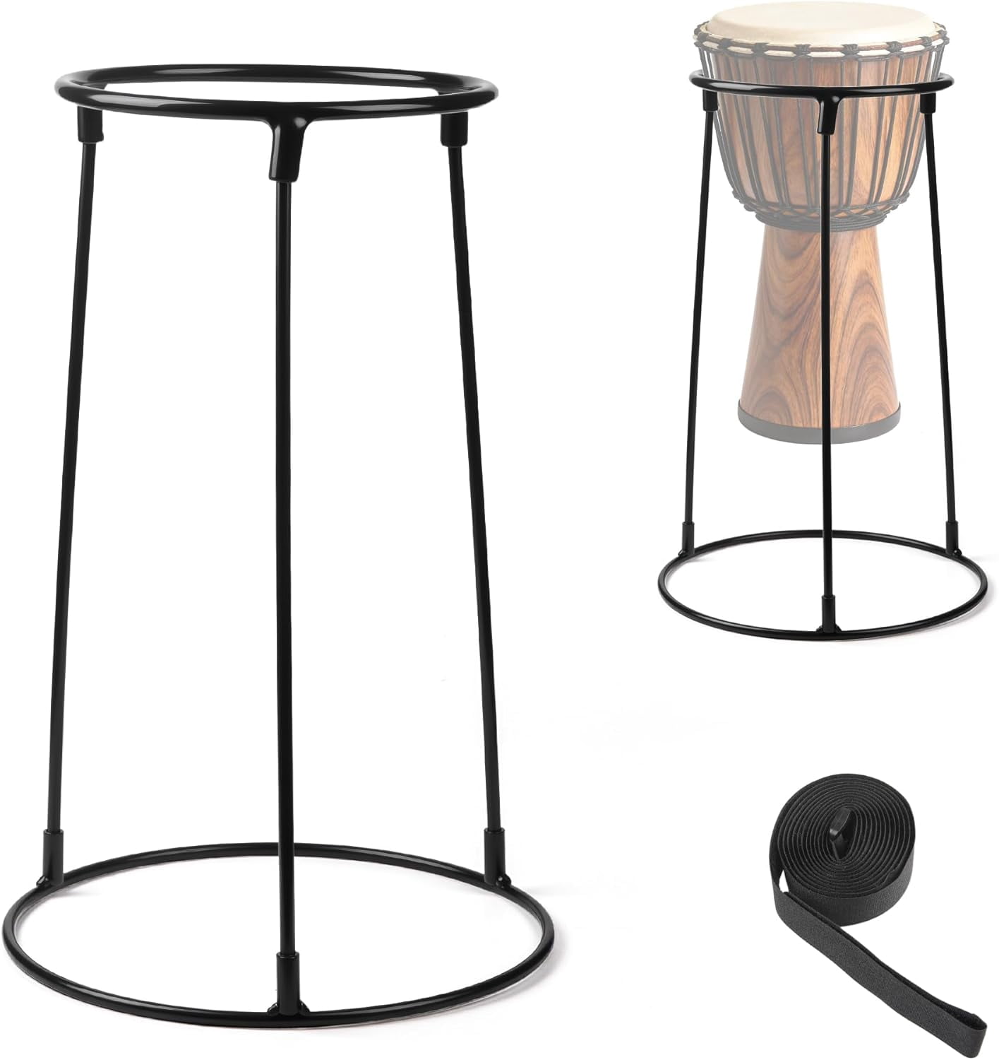 Djembe Stand Portable Lightweight Carbon Steel Support Frame For 8.5 ...