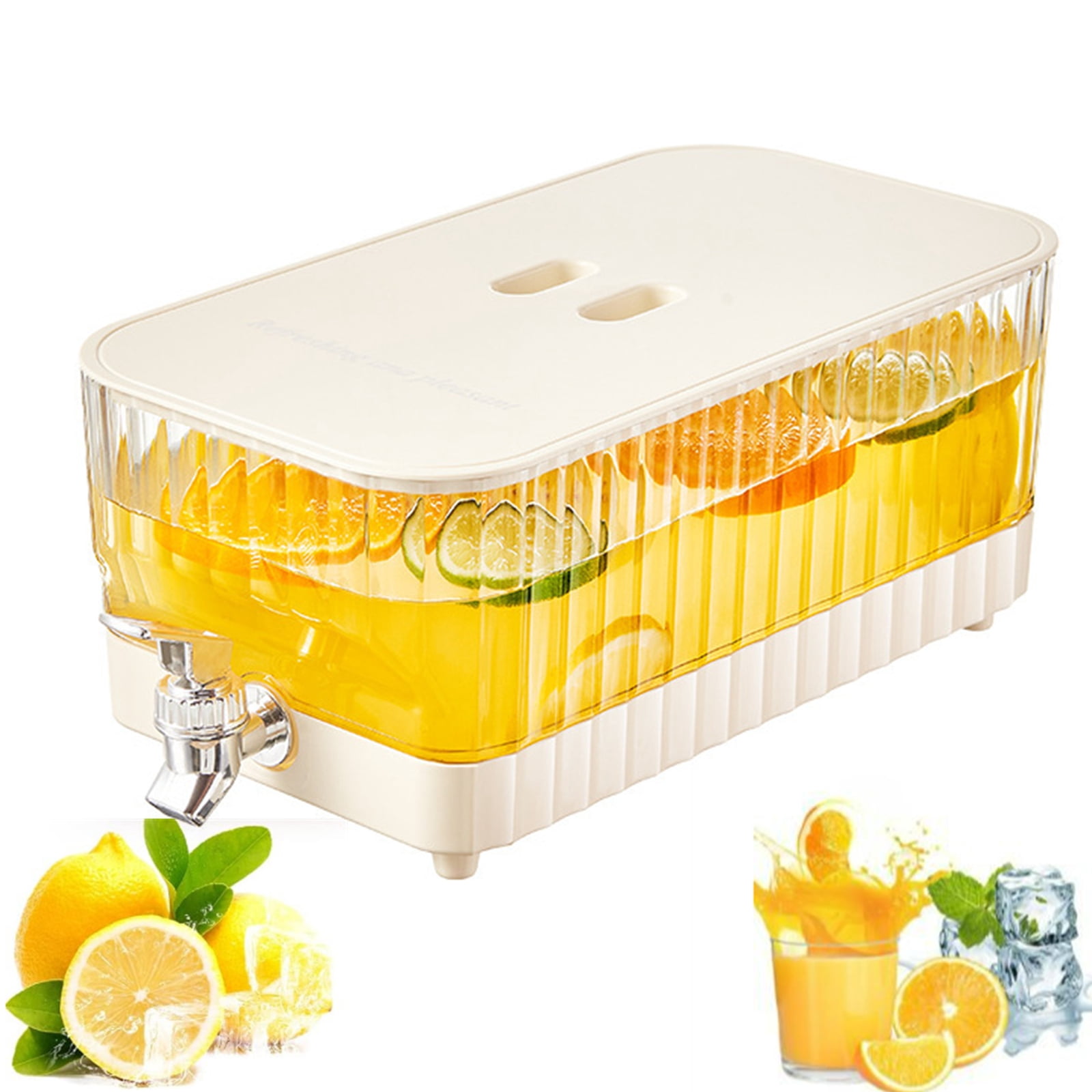 Djiypn 1 Pack 1.4 Gallon Drink Dispenser with Spigot for Fridge ...
