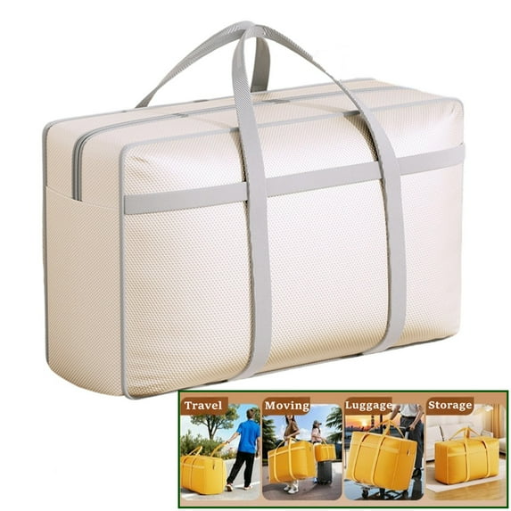 Djiypn 1 Pack Extra Large Moving Bags, Heavy Duty Clothes Storage Totes ...