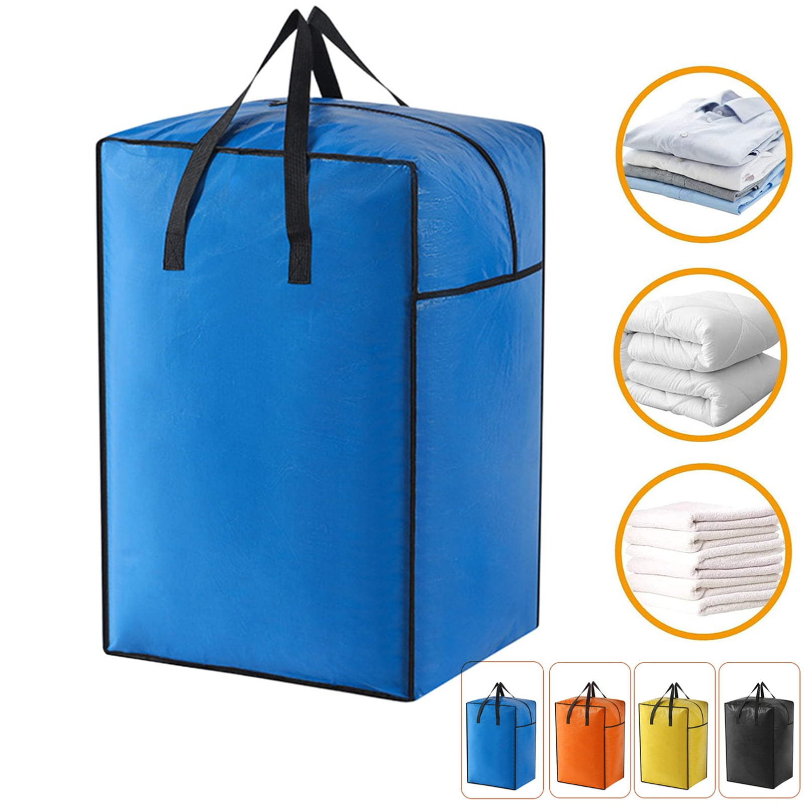 Djiypn 1 Pack Large Moving Bags with Zipper & Carrying Handle, Heavy ...