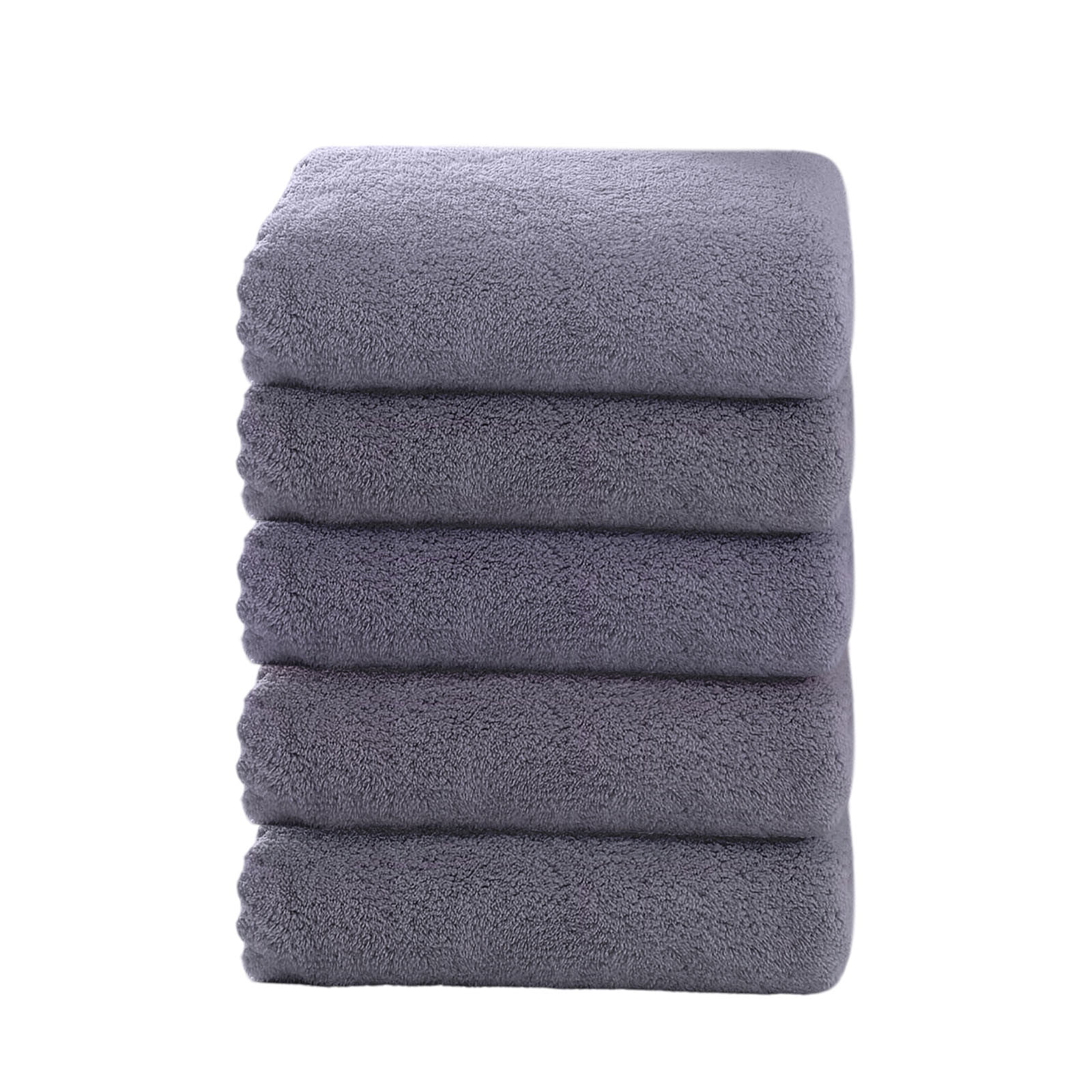 Djiypn 5 Pack Wash Cloths Set, Highly Absorbent and Soft Velvet Towel ...