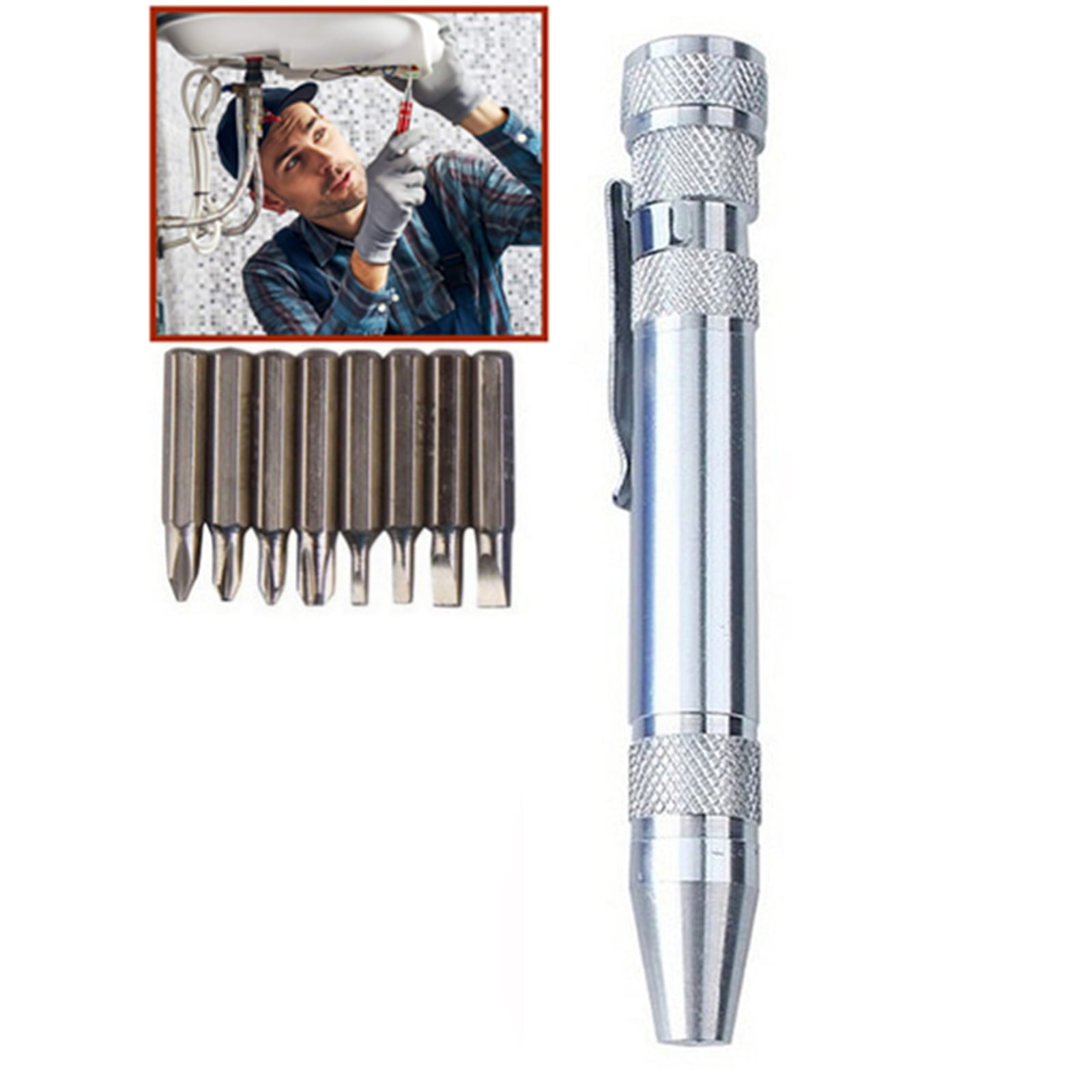 Djiypn 8 in 1 Mini Screwdriver Set Small Screwdrivers Pen Magnetic ...