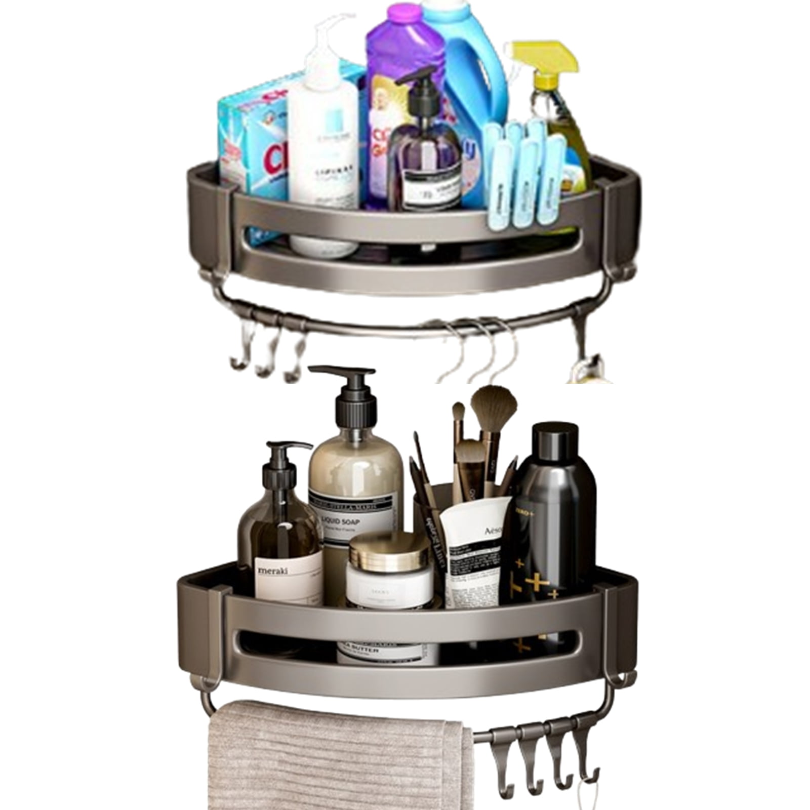 Djiypn Adhesive Shower Caddy, 1 Pack Shower Shelves for Inside Shower ...