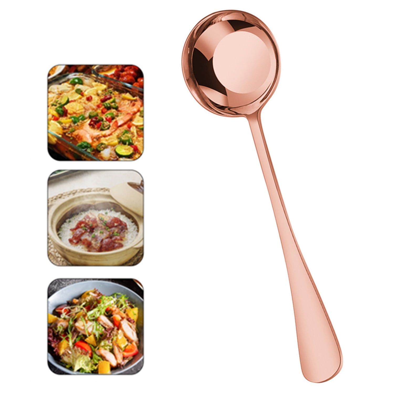 Djiypn Dinner Spoons Set, Stainless Steel Large Tablespoons, Metal ...