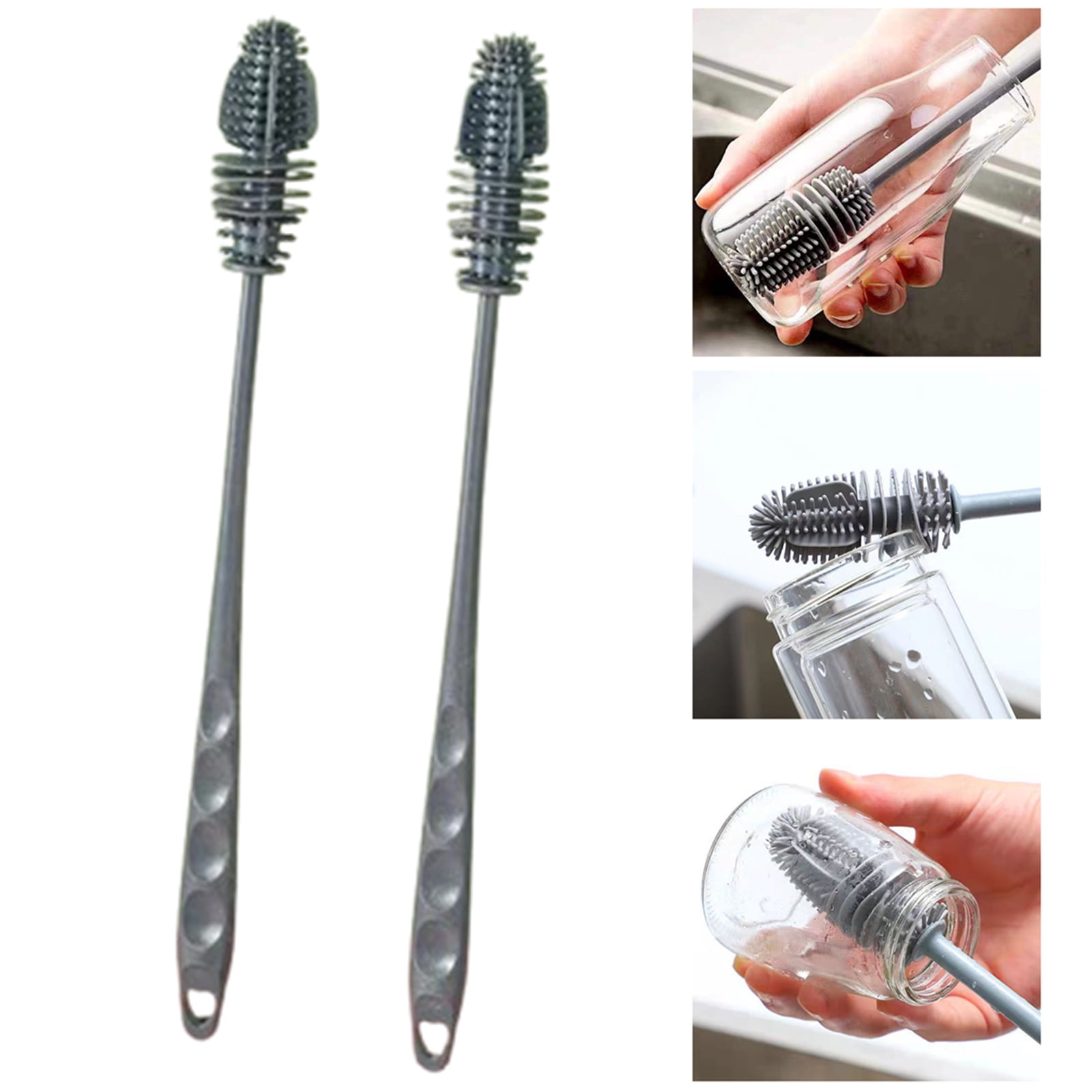 Djiypn Effortless Baby Bottle & Glass Cup Cleaner Brush – Long Handle ...