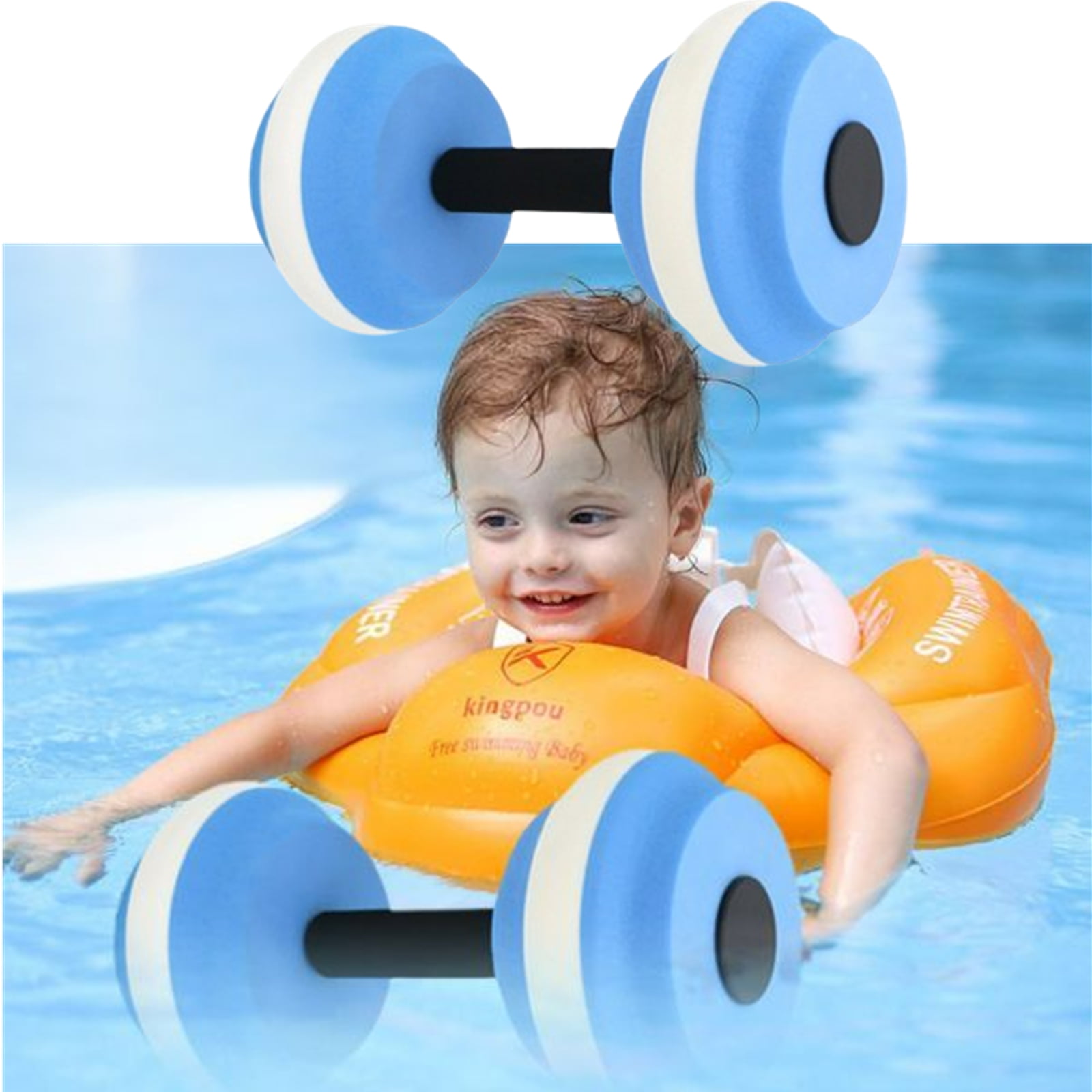 Djiypn Exercise Dumbell 1Pack - Water Aerobic Exercise Hand Bars, Pool ...