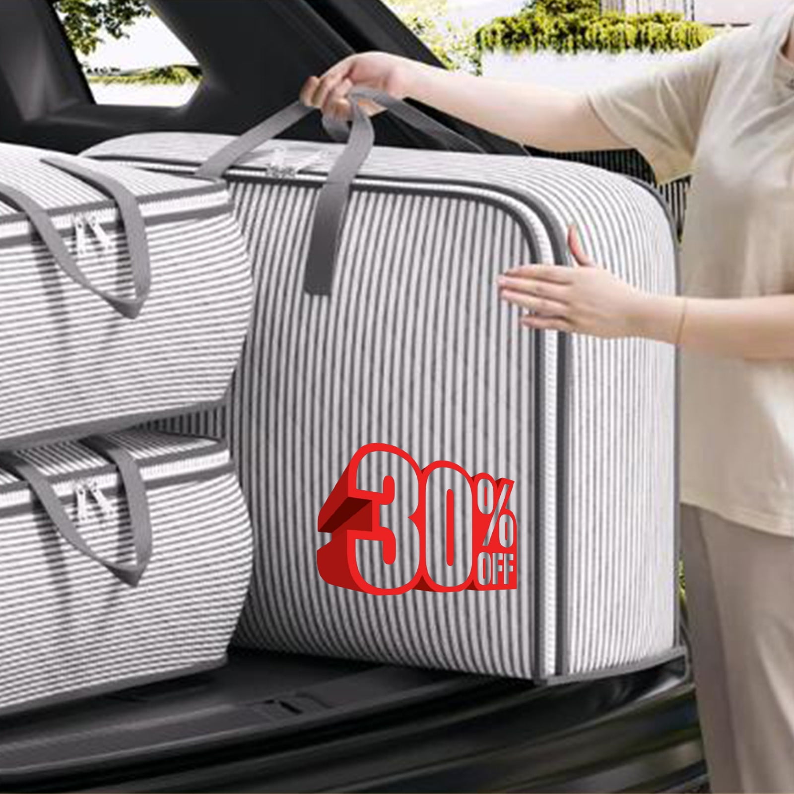 Djiypn Extra Large Storage Bags, Folding Moving Blanket Storage Bags ...